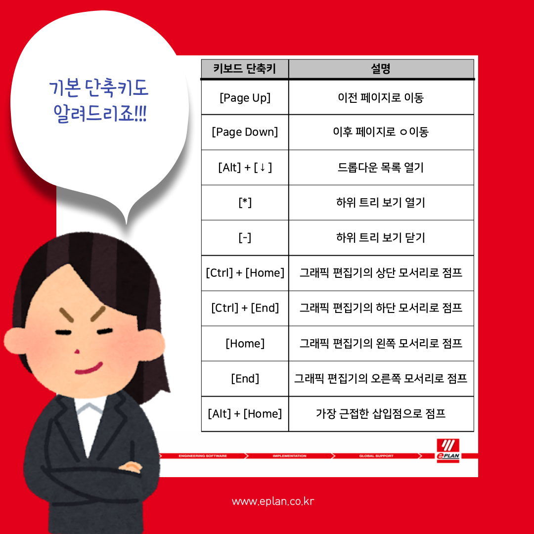 EPLAN Tips & 소식 - [EPLAN Tips] Lucy 와 함께 배우는 EPLAN 비법! "3화: 키보드로 EPLAN 조작하기"